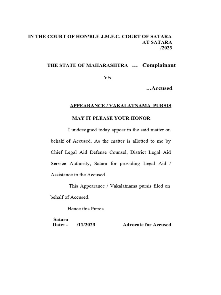 Appearance Pursis | PDF