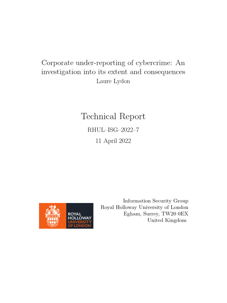 Techreport 2022 7 PDF | PDF | Cybercrime