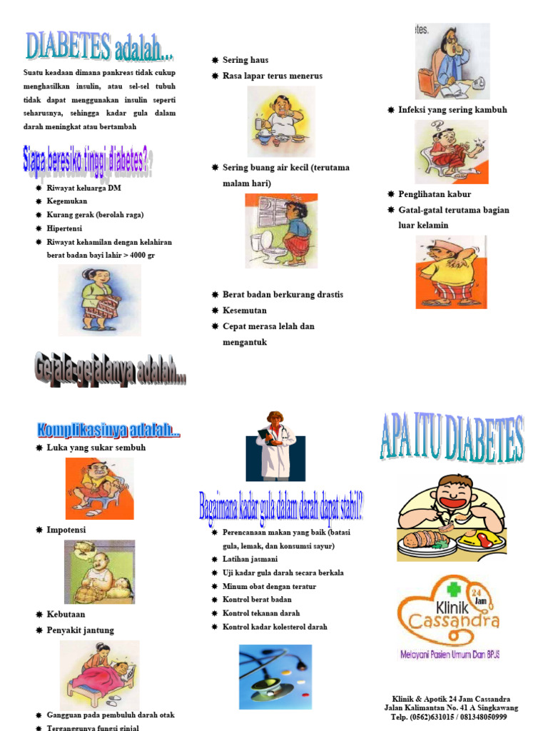 Leaflet Diabetes Melitus | PDF