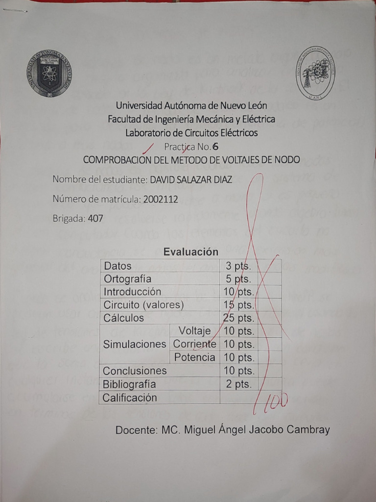 Practica 6 Circuitos | PDF