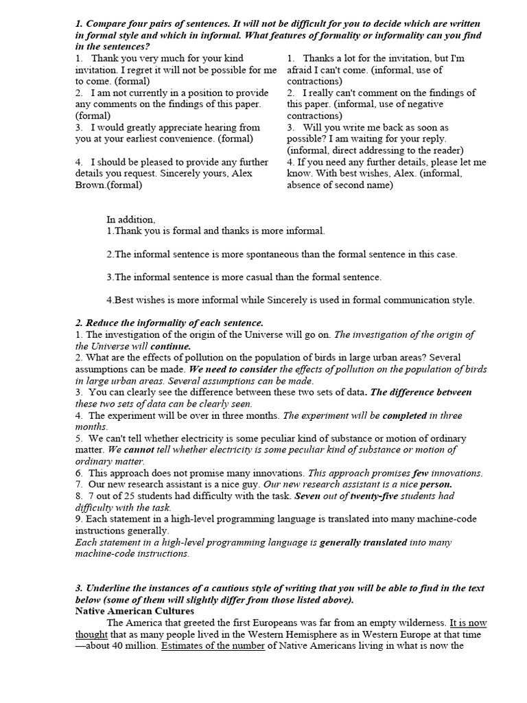 Academic Style Tasks | PDF | Reason