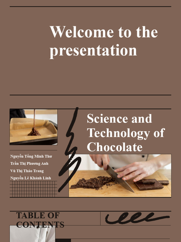 Group 4. Science and Technology of Chocolate | PDF | Chocolate | Types ...
