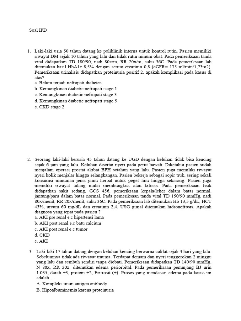 Soal - IPD | PDF