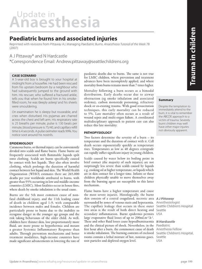 Burn in Pediatric | PDF | Burn | Injury