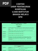 Contoh Skrip Bertutur Kumpulan BM SPM | PDF | Puisi