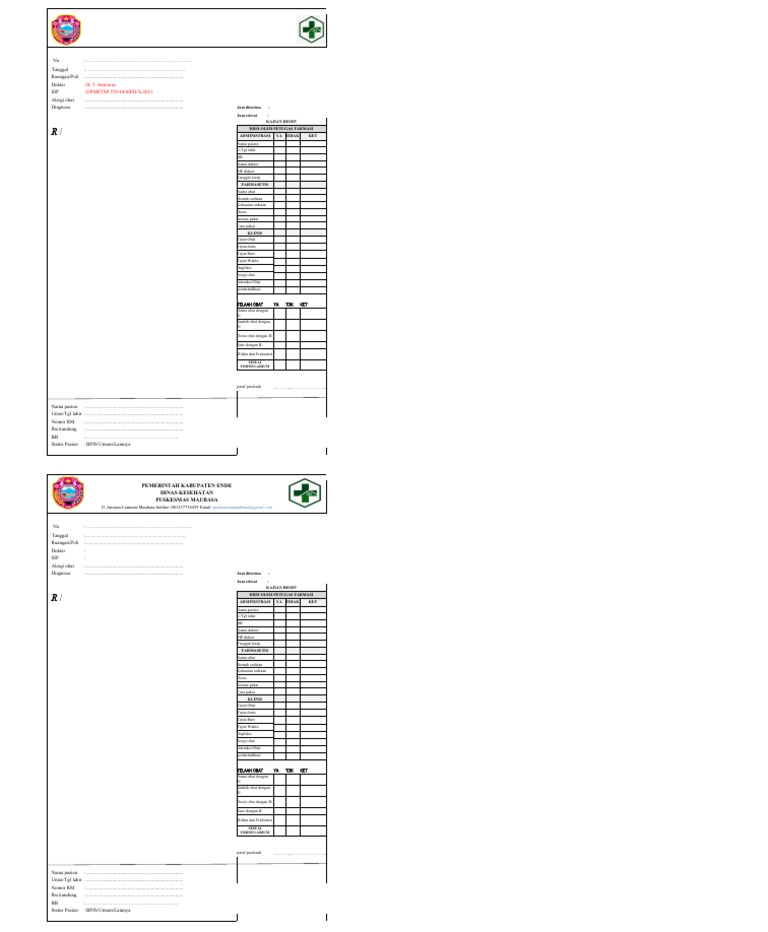 3.10.1d Format Kertas Resep | PDF
