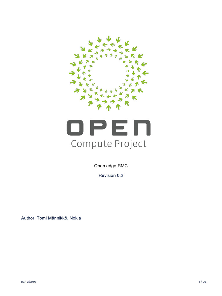 Open Edge RMC Ocp Contribution v0 2 2 PDF | PDF | Electrical ...