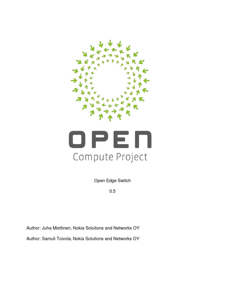 Open Edge Switch Specification v0 5 2 PDF | PDF | Usb | Network Switch