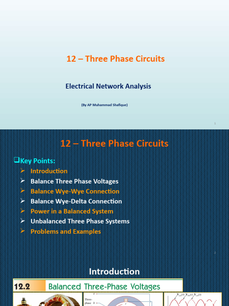 04 - Chapter 12 - Three Phase Circuits | PDF | Electric Power ...