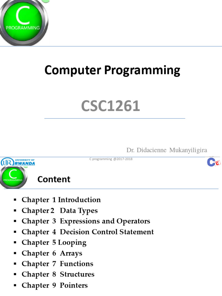 Chap 1 Computer Programming Pdf Computer Programming Computer Program 4654