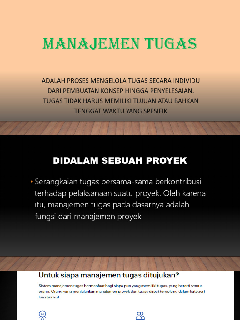 Pengelolaan Tugas Efektif dalam Proyek | PDF