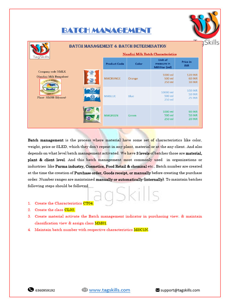 Batch Management in Sap MM | PDF | Data Type | Computing