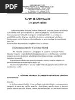 Model Raport Autoevaluare | PDF