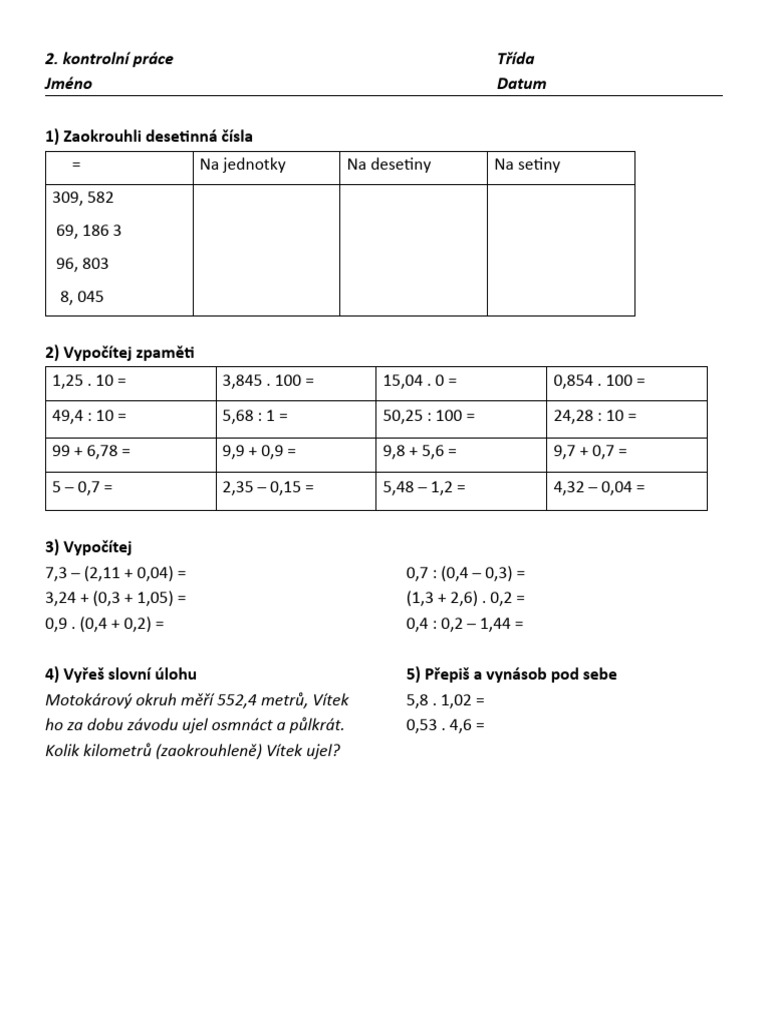 Mat.6 Kont. pr.2 | PDF