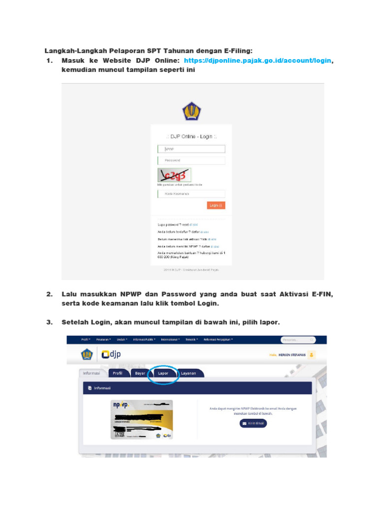 Panduan SPT Tahunan Op | PDF