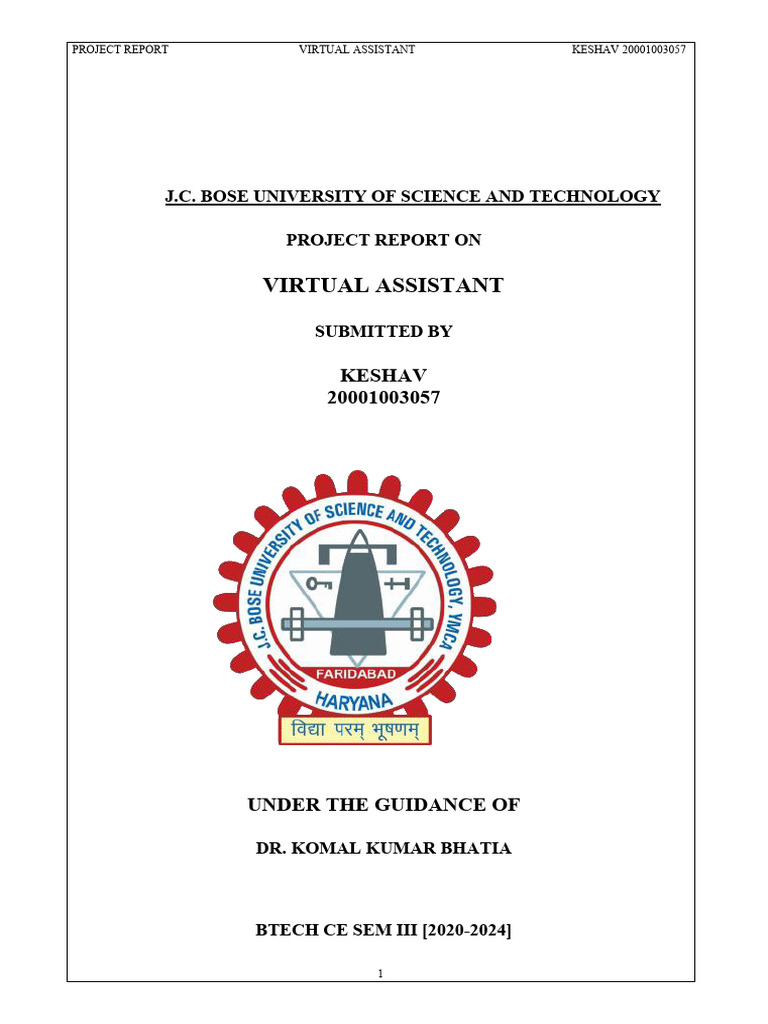 Keshav Project Report | PDF | Python (Programming Language) | Internet Of Things