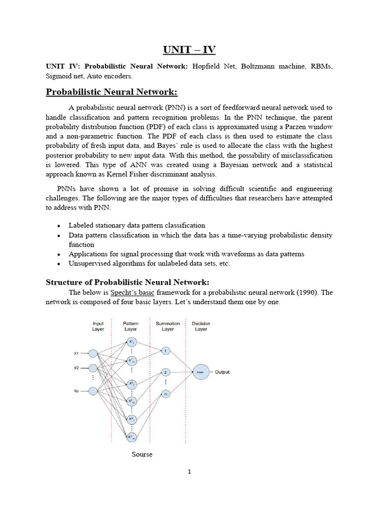 DL Unit - 4 | PDF | Artificial Neural Network | Deep Learning