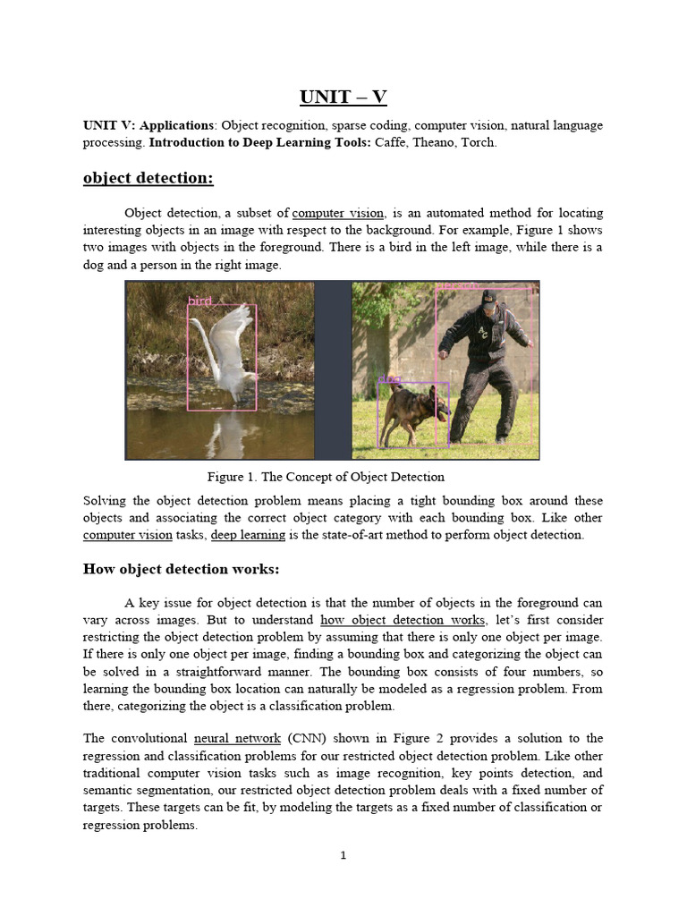 DL Unit - 5 | PDF | Computer Vision | Deep Learning
