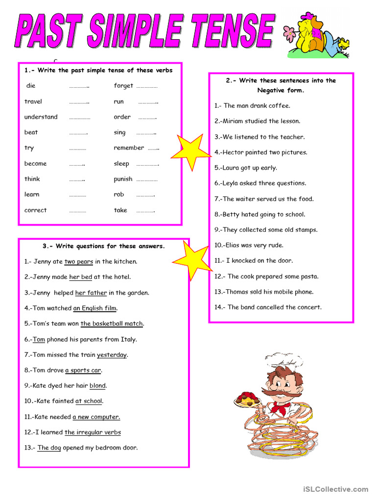 Grammar Review - Past Simple Tense | PDF | Linguistics