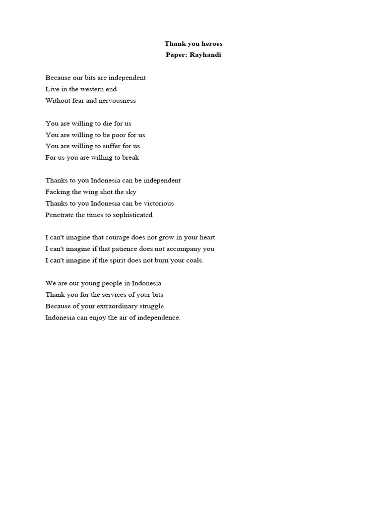 Thank You Heroes | PDF