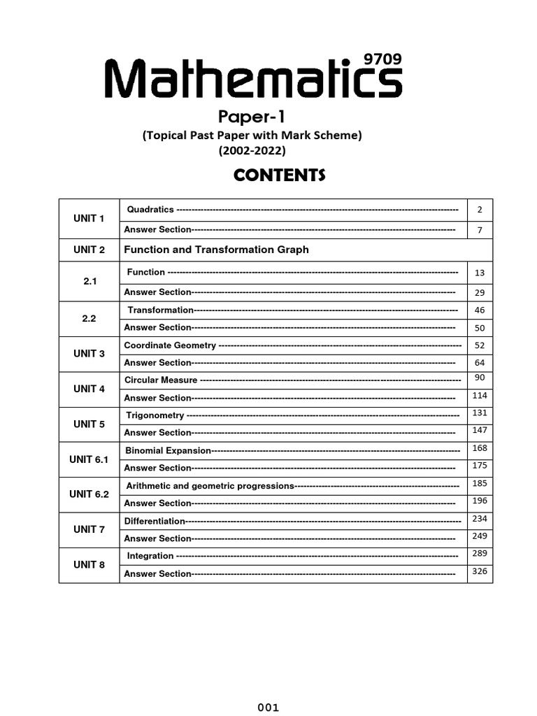 P1 Complete Book | PDF | Tangent | Analytic Geometry