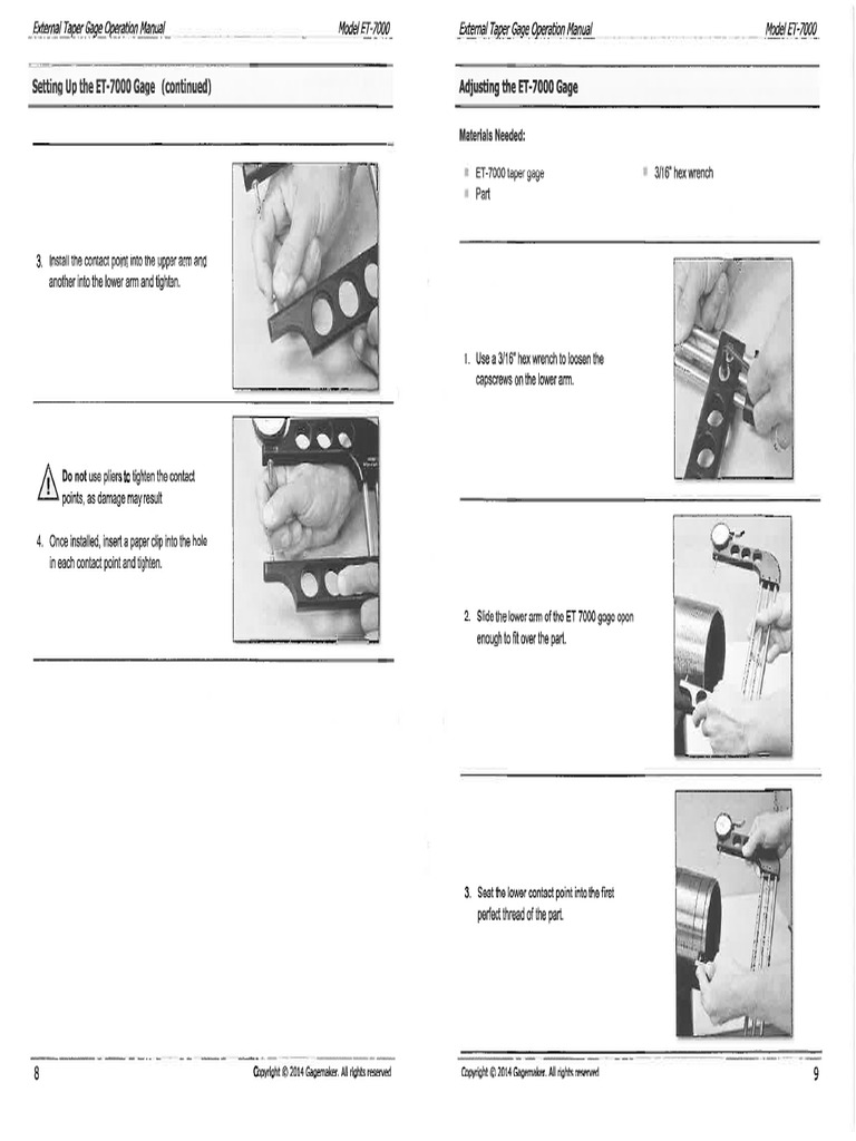 External Taper Gauge | PDF