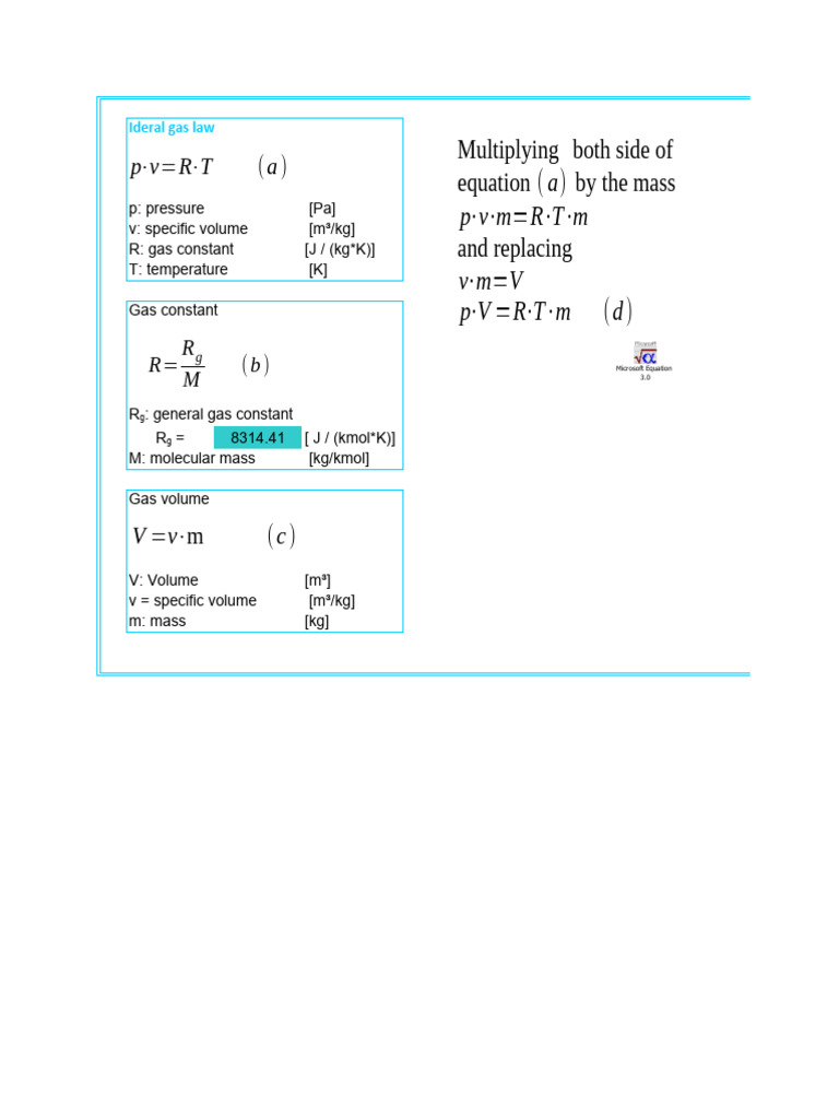 Ideal Gas. Ideal Gas Law Application To Air | PDF | Gases | Pressure