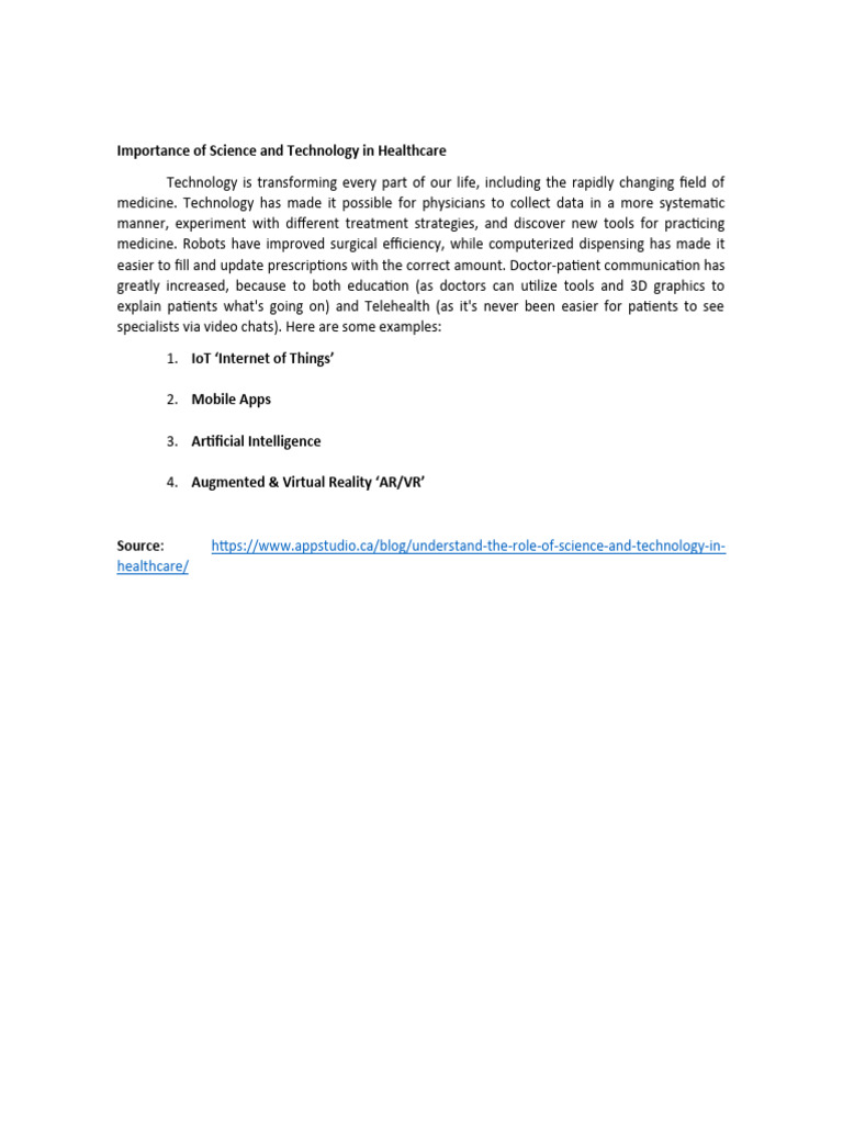 Tech Innovations Transforming Healthcare | PDF | Augmented Reality ...