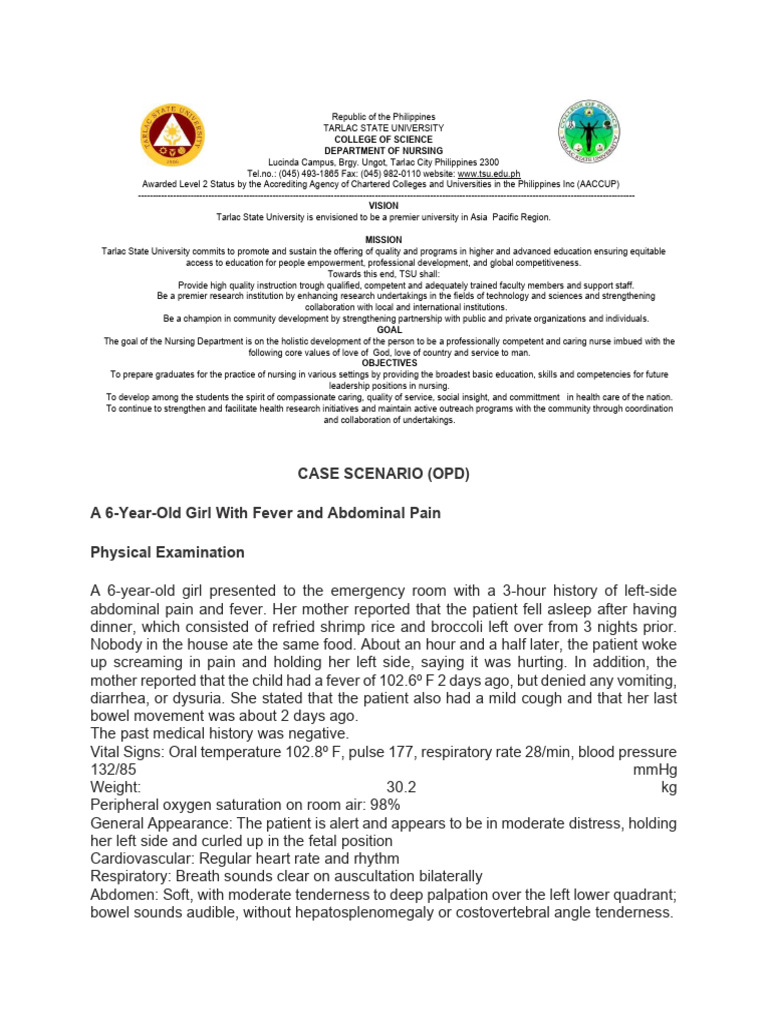 Pneumonia Case Scenario | Download Free PDF | Nursing | Medicine