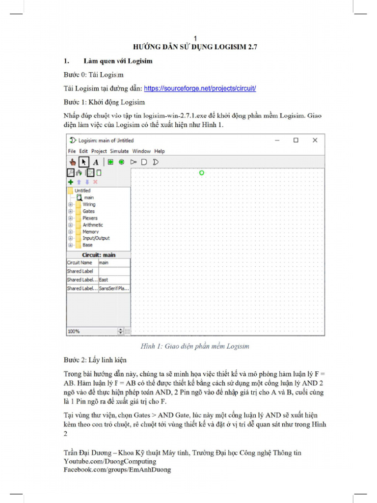 Hướng Dẫn Sử Dụng Logisim | PDF