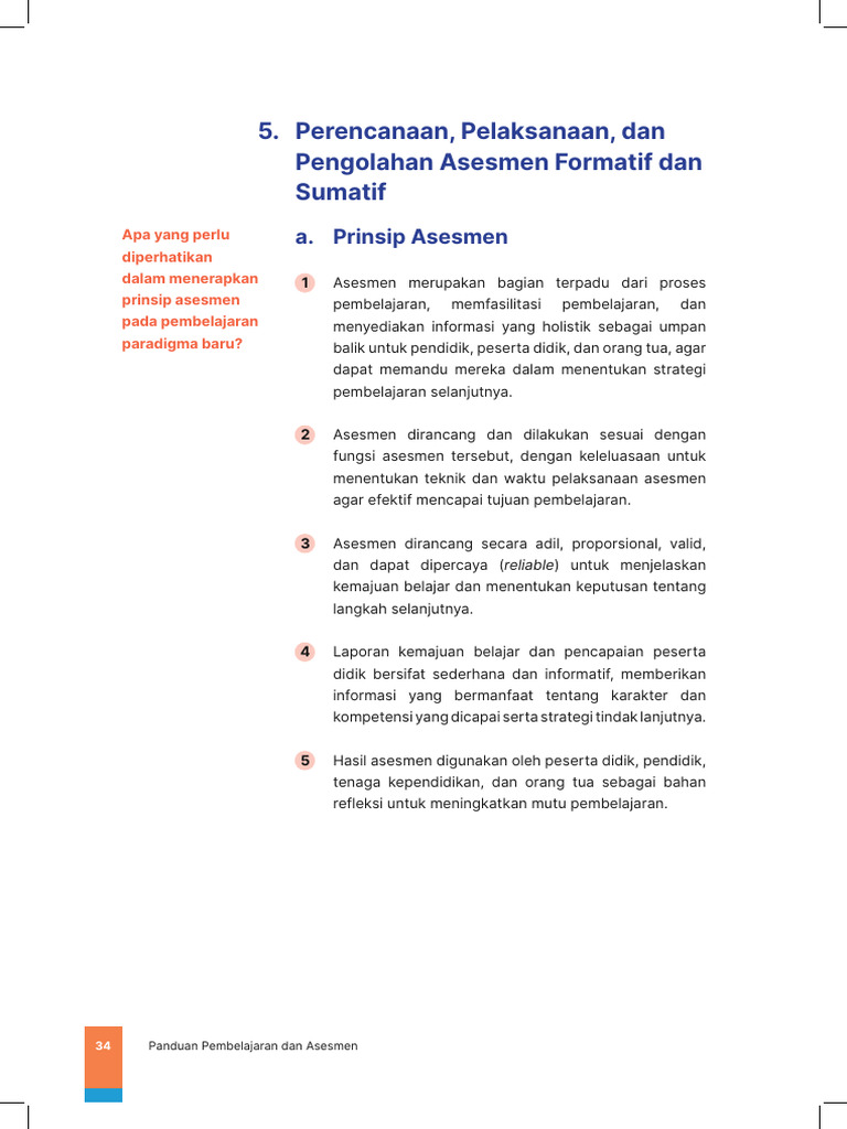 Perencanaan Pelaksanaan Dan Pengolahan Hasil Asesmen Formatif Sumatif-Rapor 7-2022 | PDF