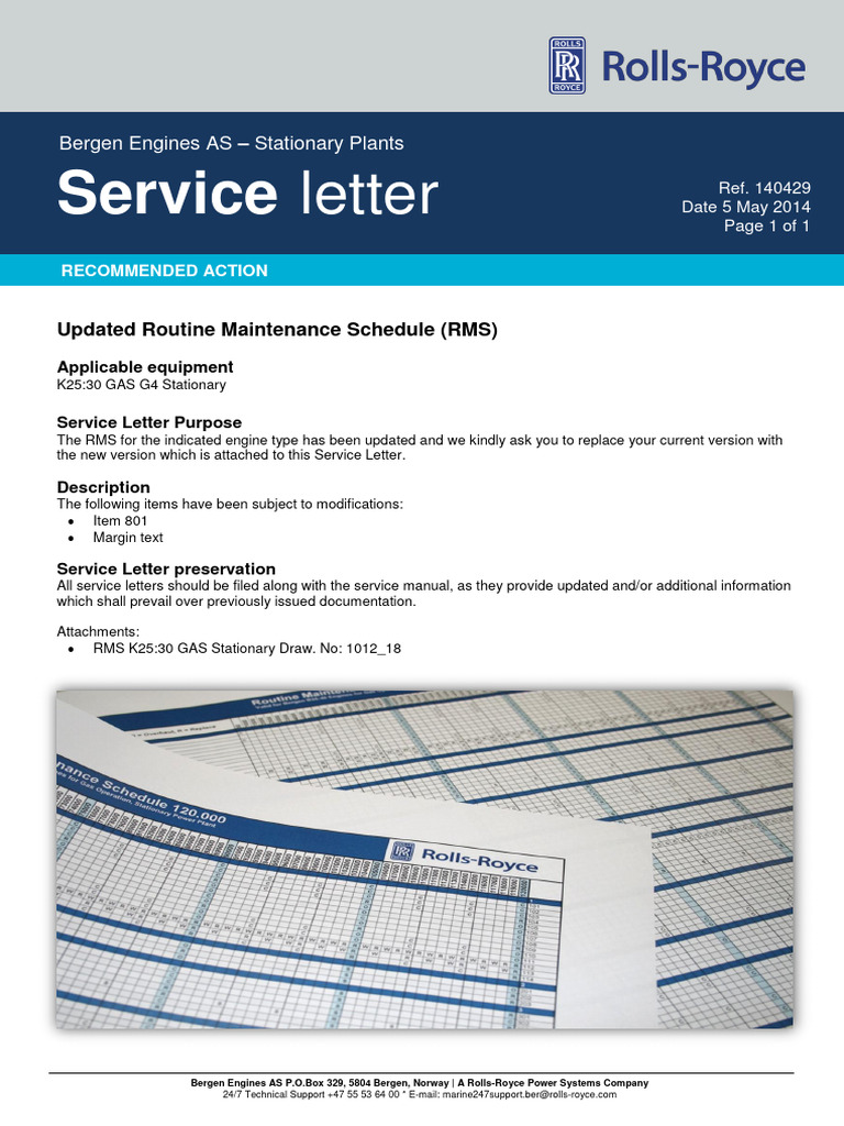 Updated Maintenance Schedule for G4 Engine | PDF | Piston | Machines