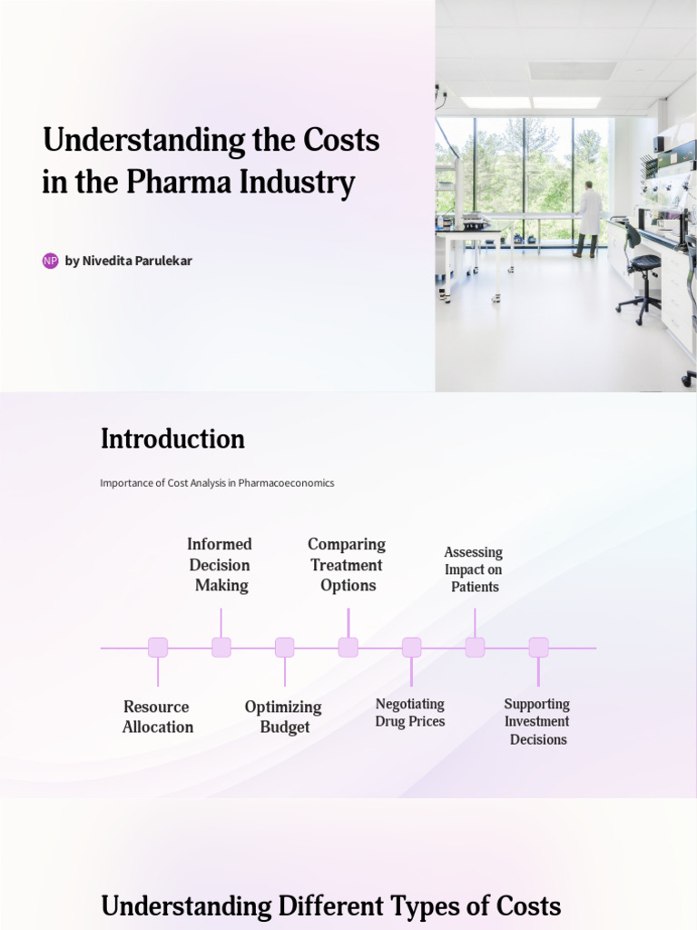 Understanding The Costs in The Pharma Industry | PDF | Cost ...