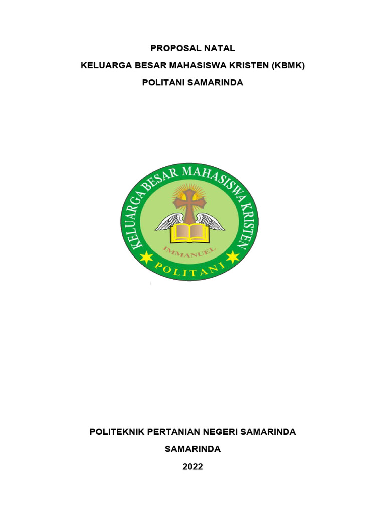 Proposal Natal KBMK Tahun 2022 | PDF