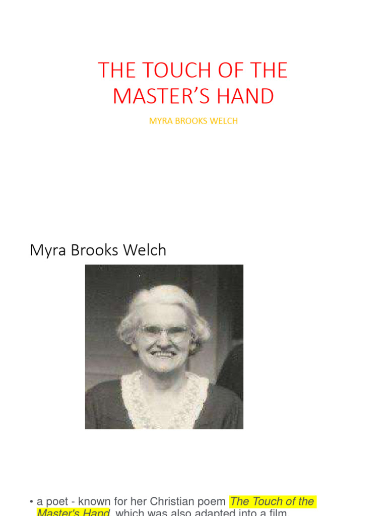 The Touch of The Master'S Hand: Myra Brooks Welch | PDF | Violin