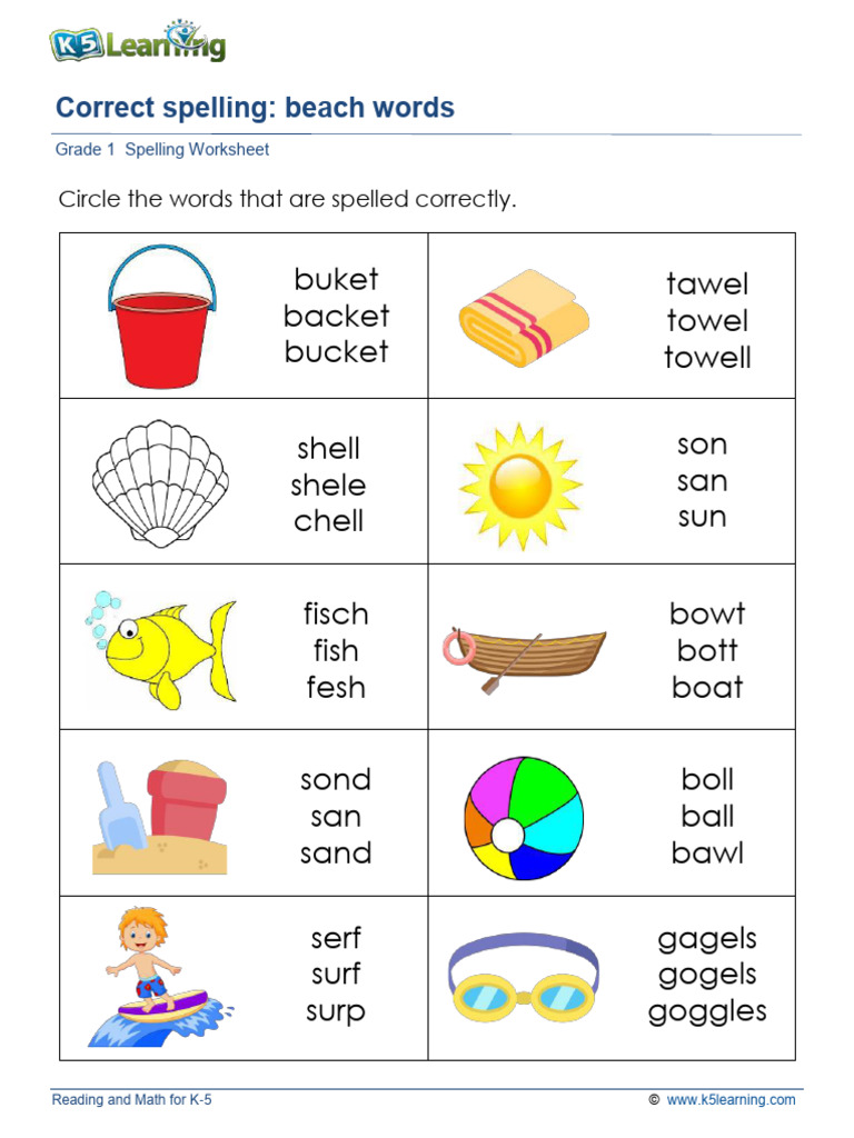 Grade 1 Circle Word 4 | PDF