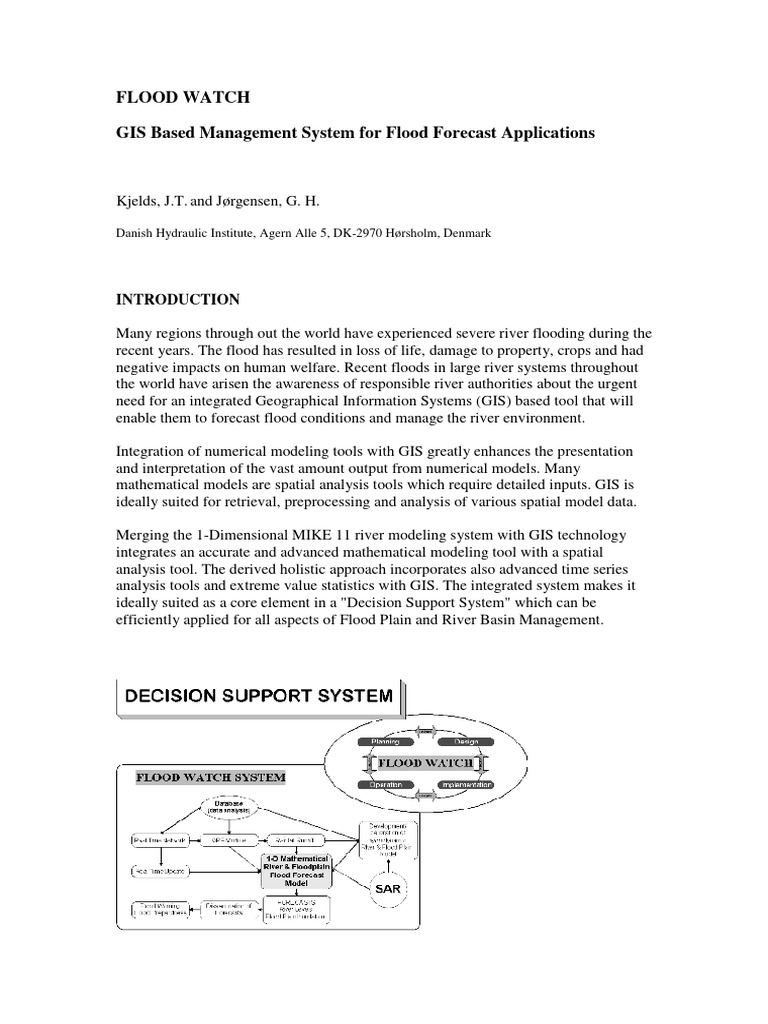 Flood Watch GIS Based Management System For Flood Forecast Applications | PDF | Flood ...