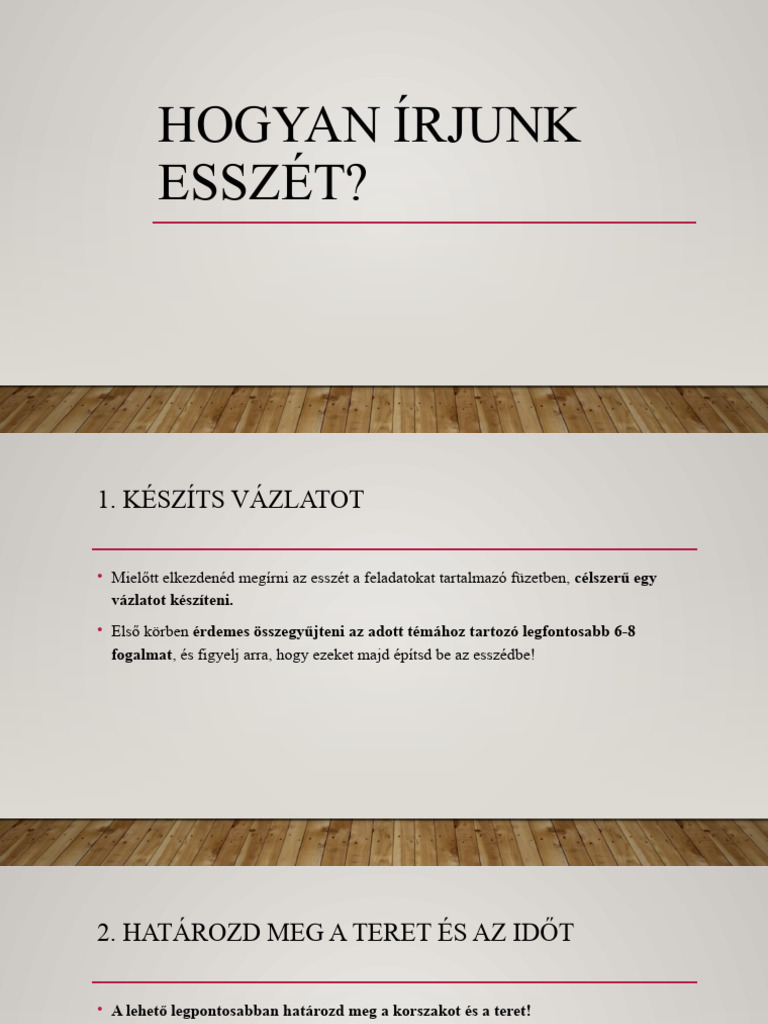 Hogyan Írjunk Esszét | PDF