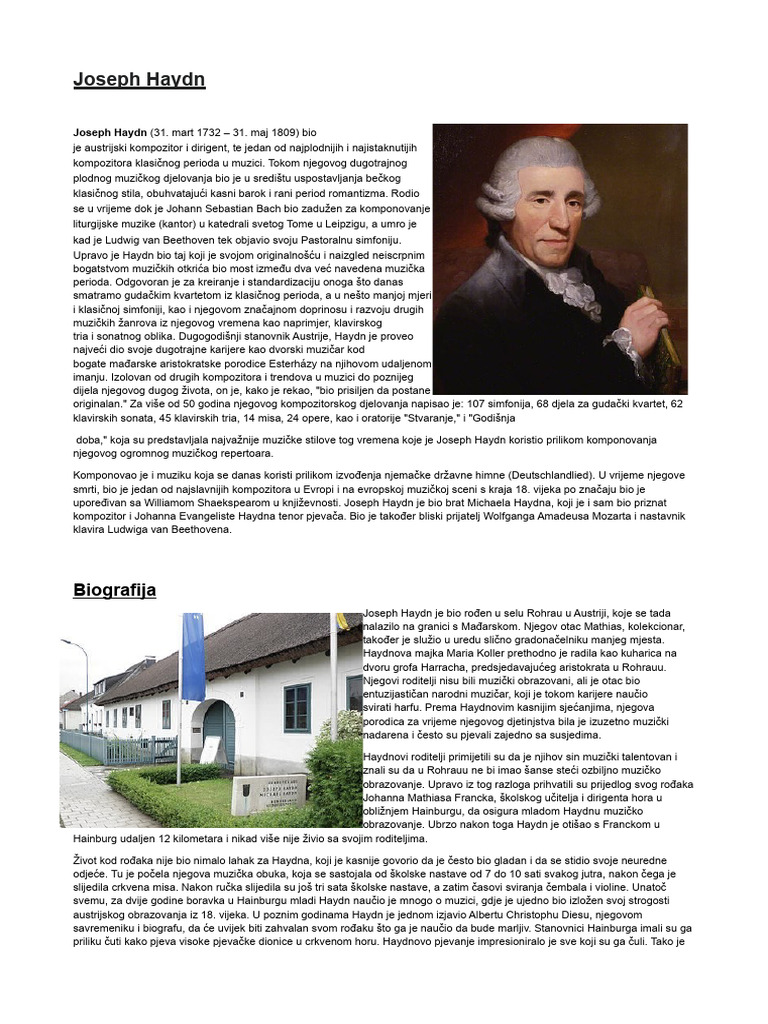 Joseph Haydn | PDF