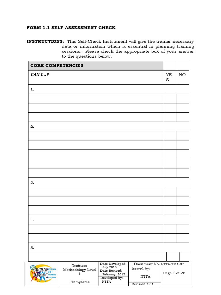 Forms 1.1-1.4 | PDF | Cognition