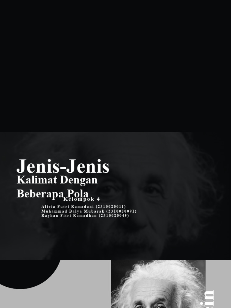 Albert Einstein PowerPoint Morph Animation Template Black Variant | PDF