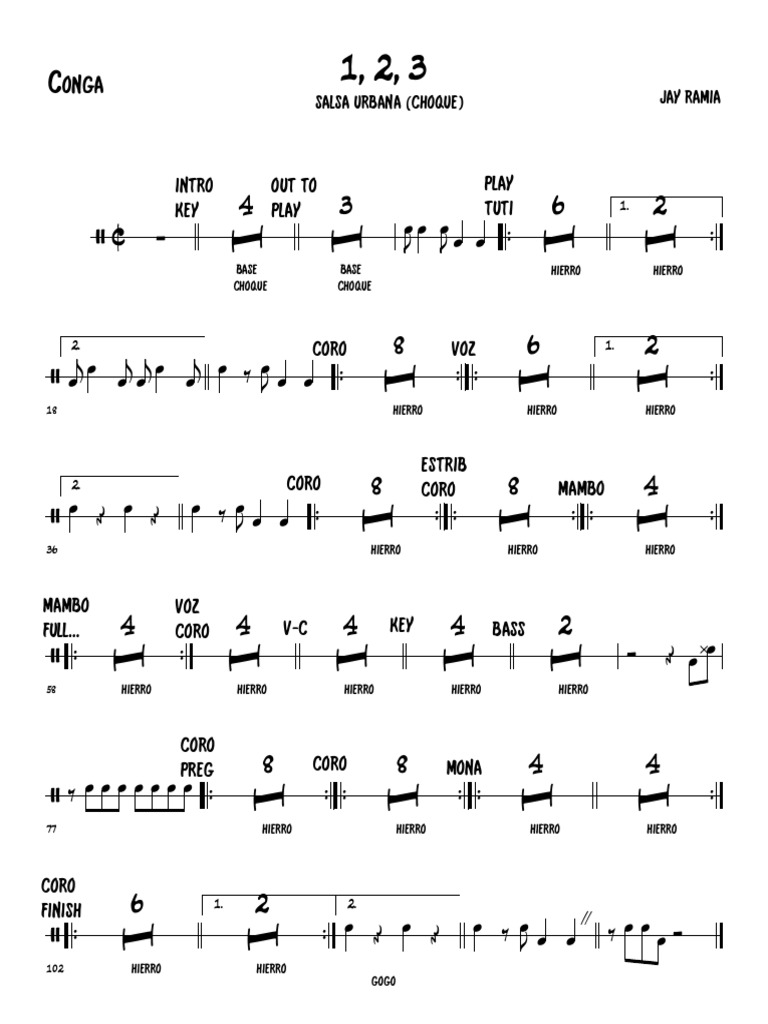 1, 2, 3 Congas | PDF