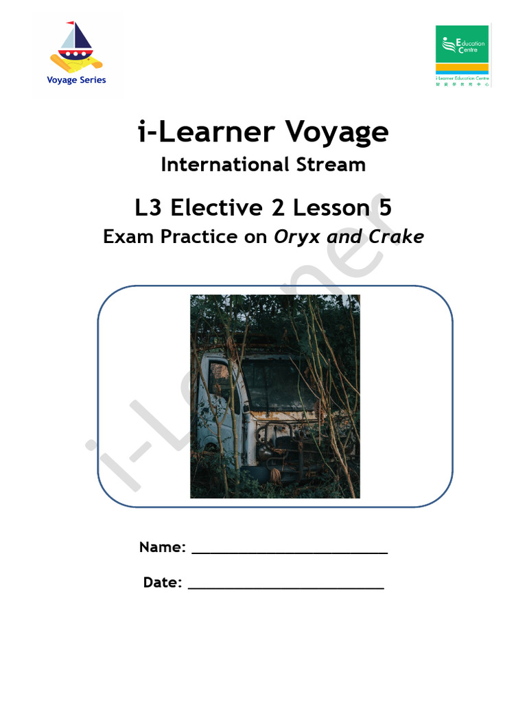 Voyage International L3 - Elective 2 - Lesson 5 - Oryx and Crake | PDF ...