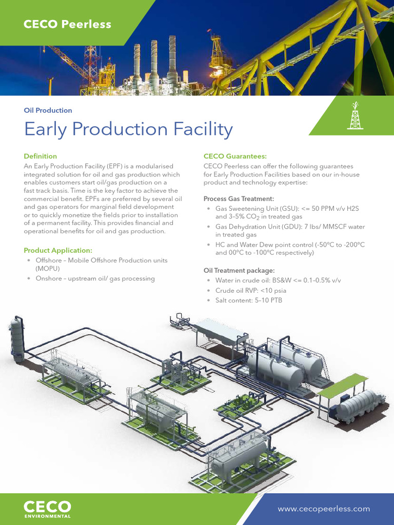 Early Production Facility Overview | PDF | Hydrocarbons | Fossil Fuels