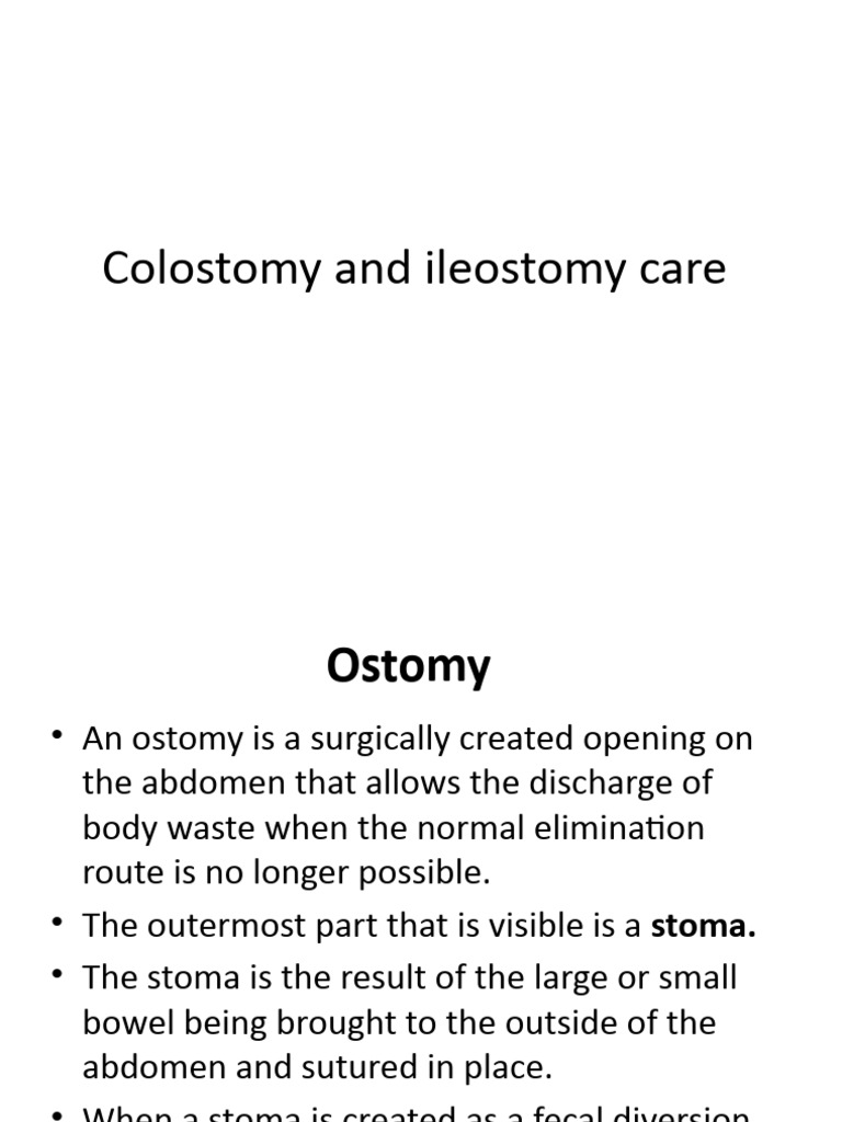 Colostomy Care | PDF | Surgery | Diseases And Disorders