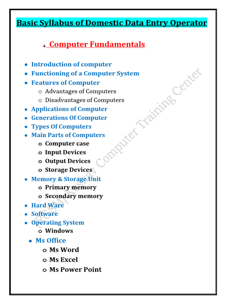 Introduction of Computer | PDF