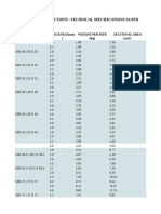 SHS Dimensions and Weight Chart | PDF