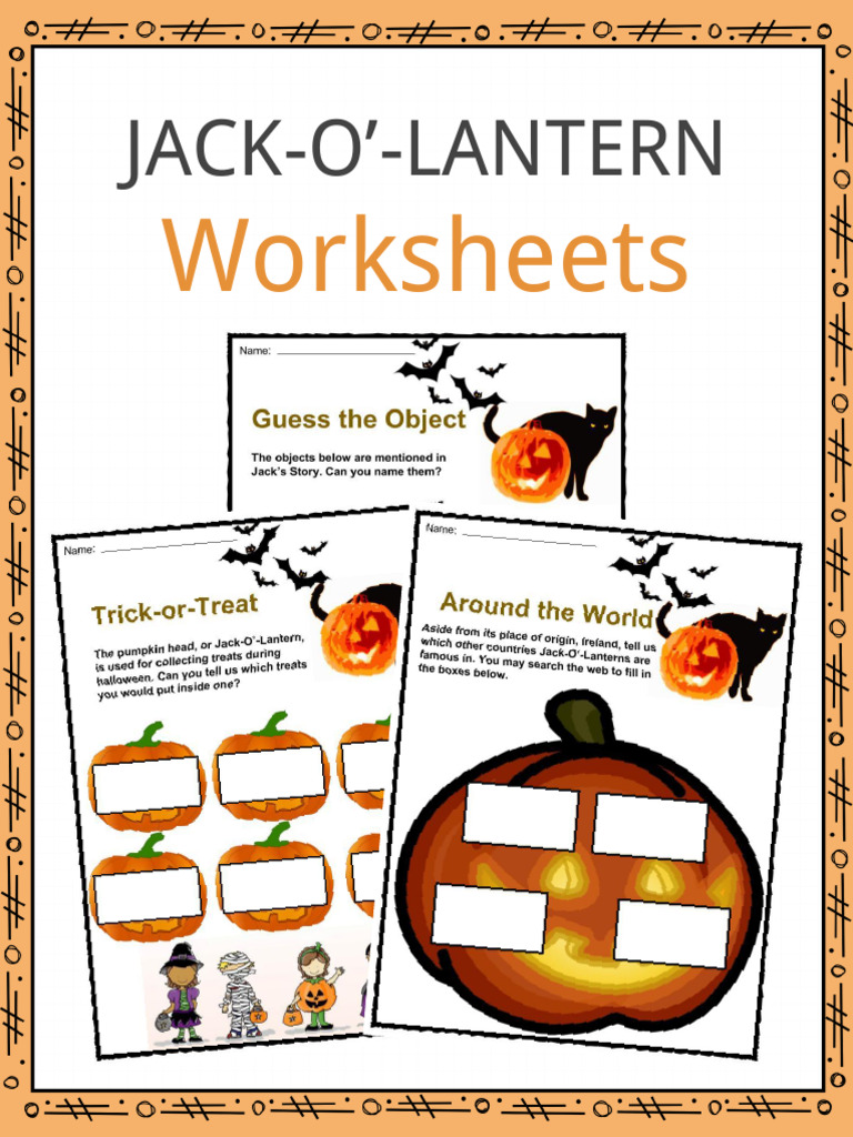 Sample Jack O Lantern Worksheets | PDF