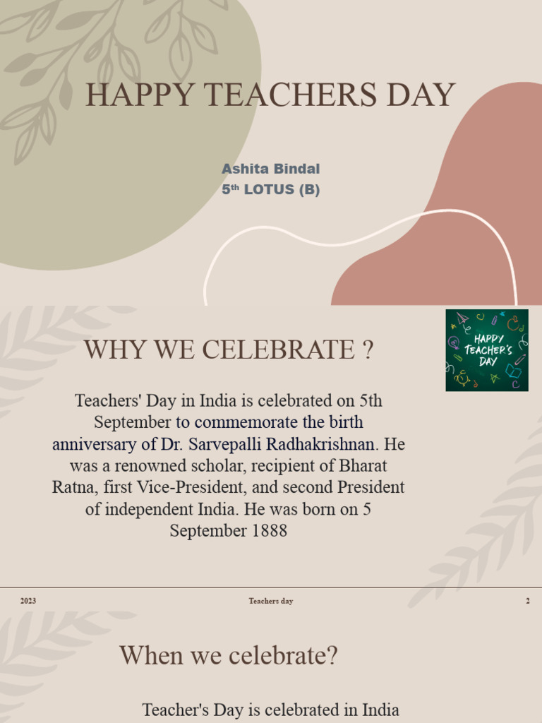 Happy Teachers Day | PDF