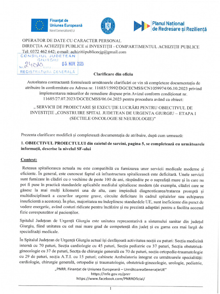Clarificare Din Oficiu + Anexe | PDF